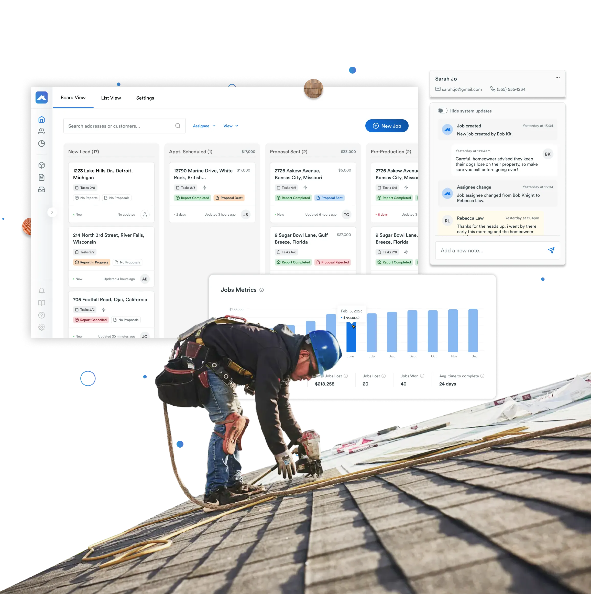 The #1 Roofing CRM | Roofr